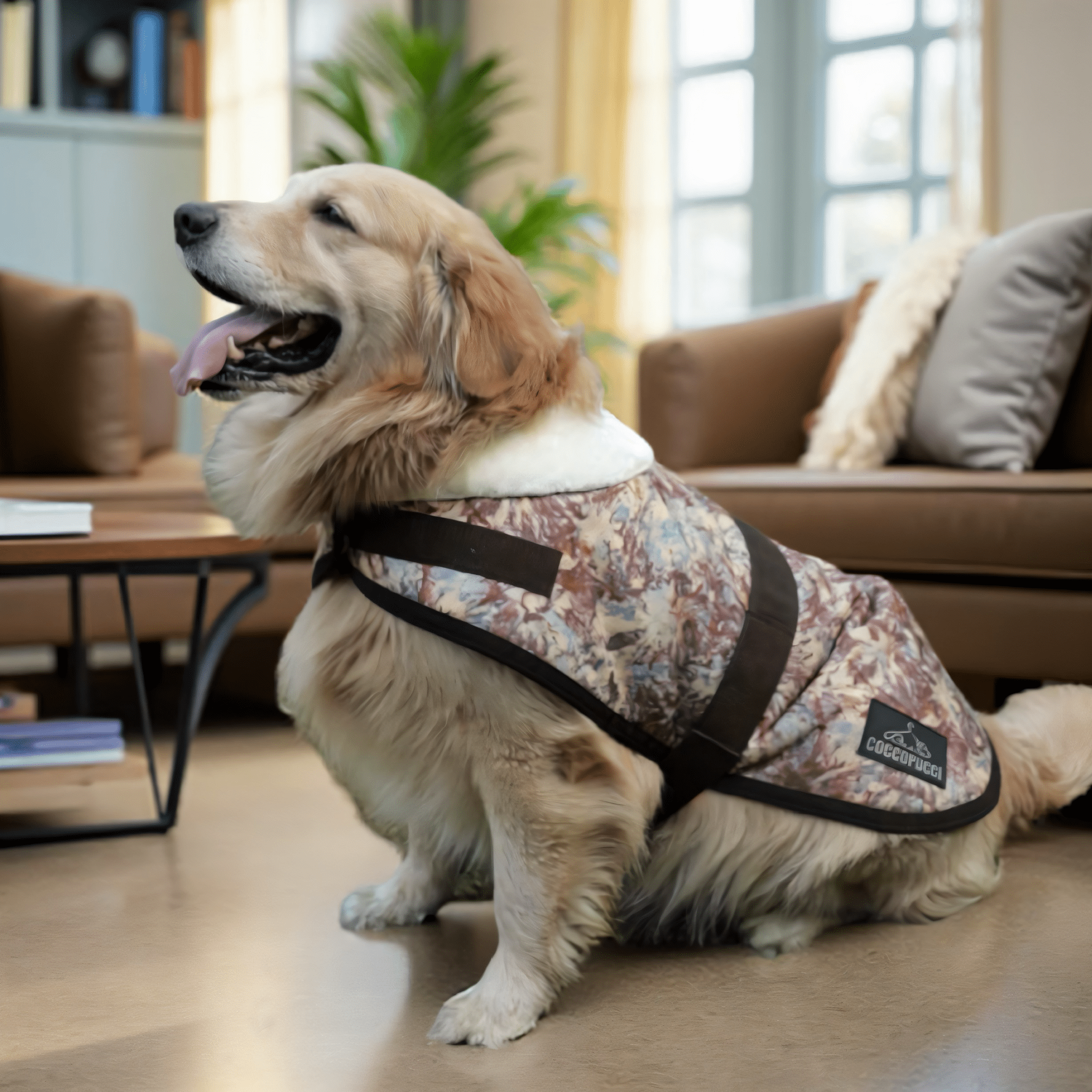 Coccopucci Beige Camouflage Dog Jacket – COCCOPUCCI